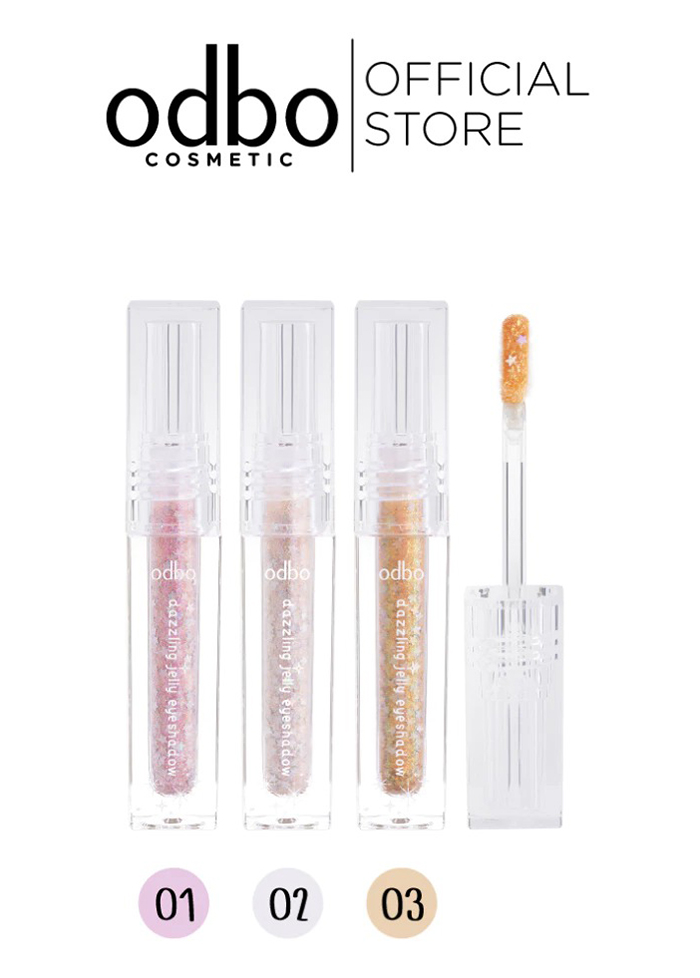 รีวิว odbo cosmetic Dazzling Jelly Eyeshadow รีวิวจากผู้ใช้จริง By Cosmenet.in.th