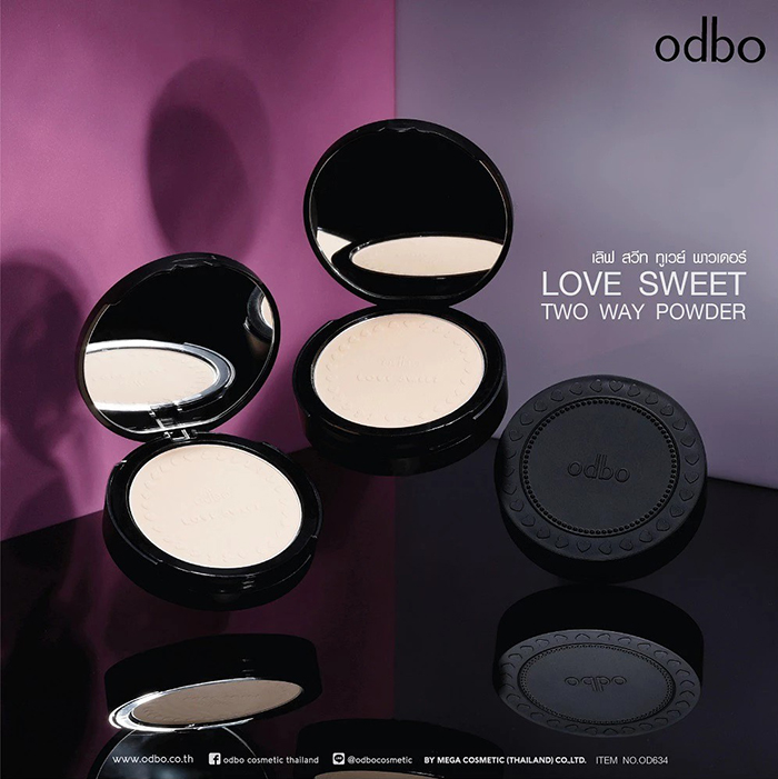 รีวิว odbo cosmetic Love Sweet Two Way Powder รีวิวจากผู้ใช้จริง By ...