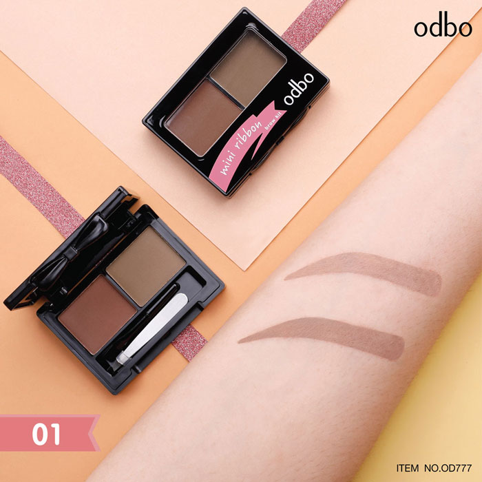รีวิว odbo cosmetic Mini Ribbon Brow Kit รีวิวจากผู้ใช้จริง By Cosmenet.in.th